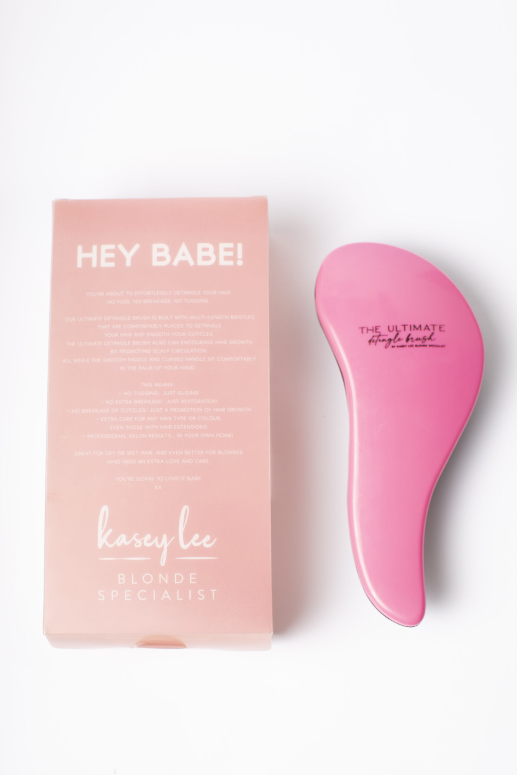 Kasey Lee Blonde Specialist – The Ultimate Detangle Brush Pink